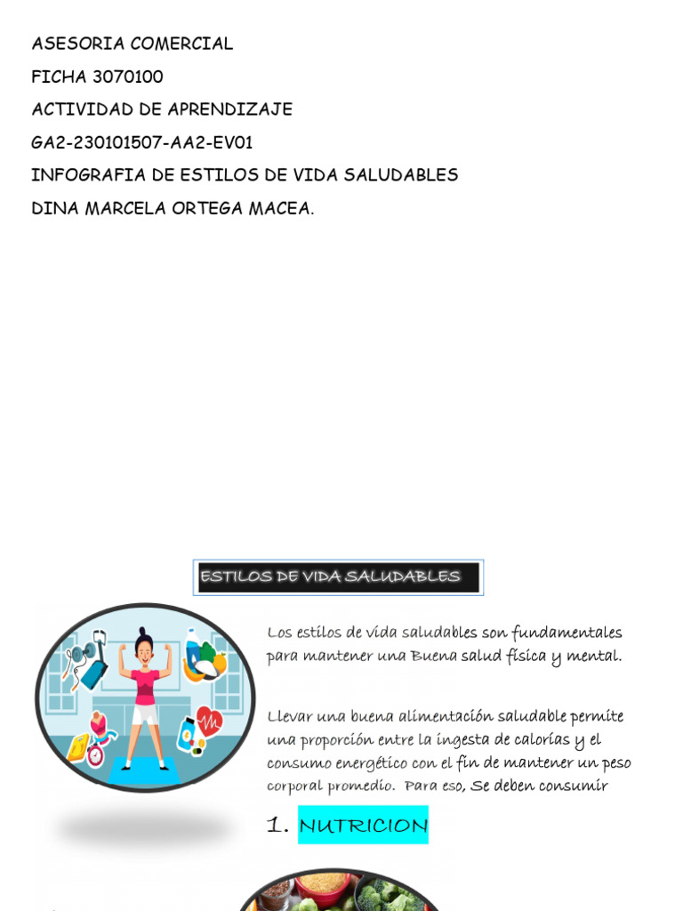 Estilos de Vida Saludables: Guía Práctica | PDF