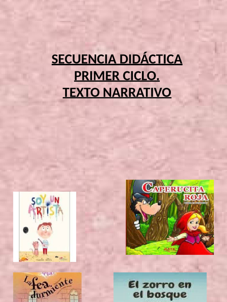 Secuencia Didáctica-Alfabetización Inicial - Texto Narrativo | PDF ...