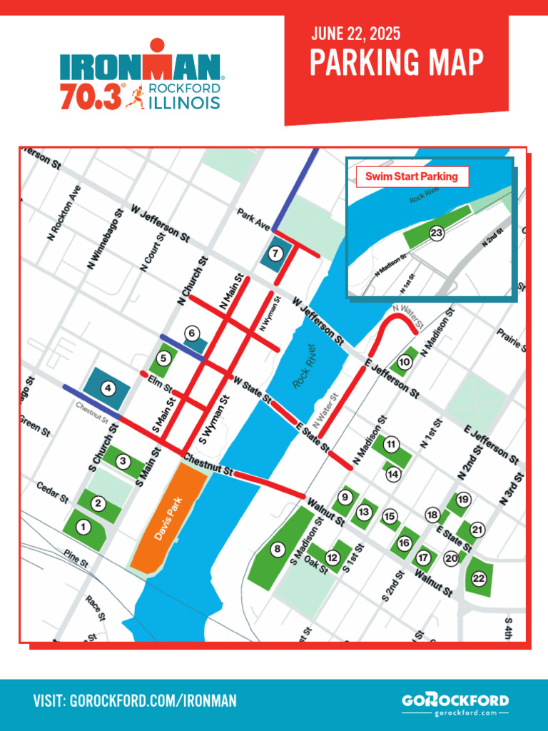 2025 Ironman Parking Map | PDF