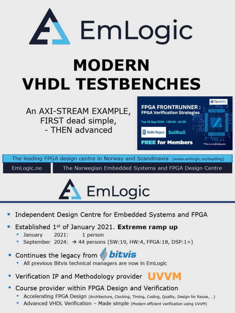 2 Espen Tallaksen Modern VHDL TBs AXI Stream Example - Handout | PDF ...