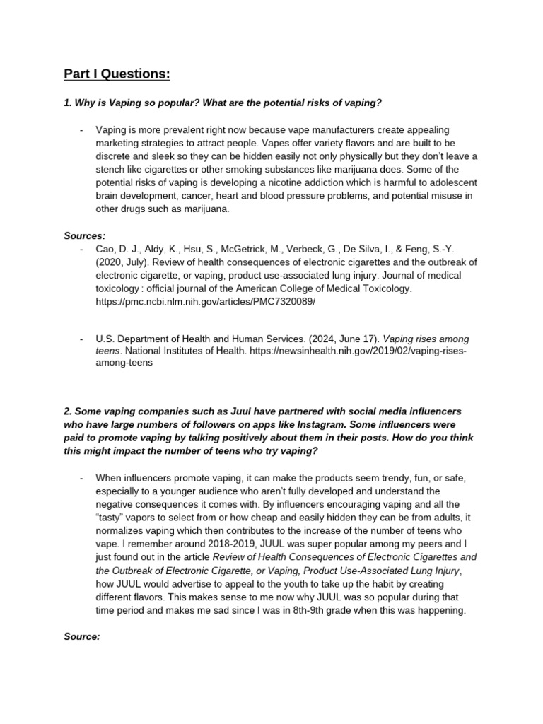 Vaping Trends and Teen Risks Explained | PDF | Electronic Cigarette ...