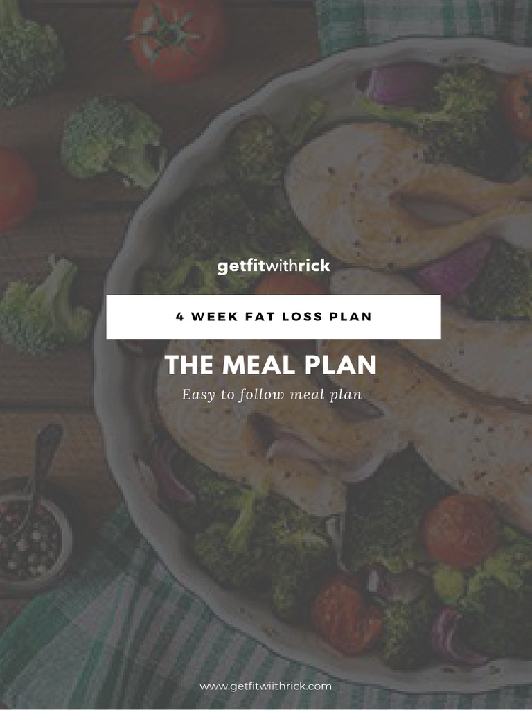 4-Week Protein-Focused Meal Plan | PDF | Salad | Meal