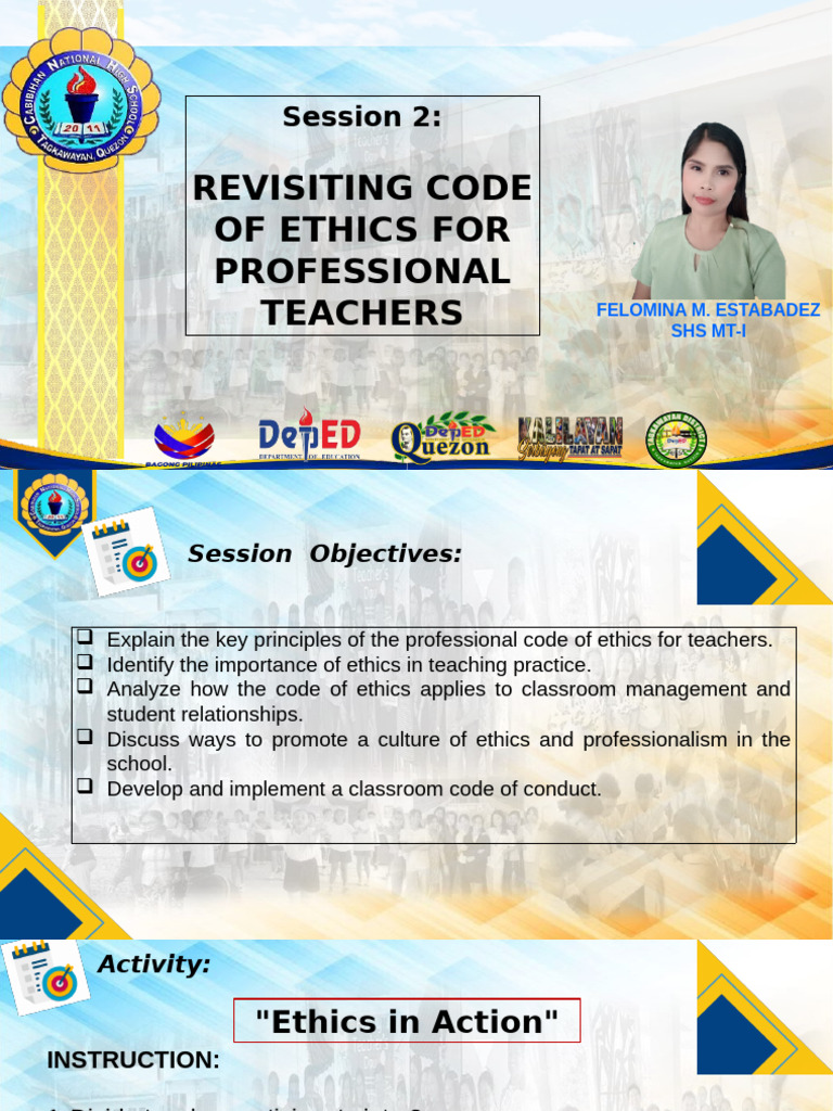 Revisiting Code of Ethics | PDF | Classroom Management | Teachers