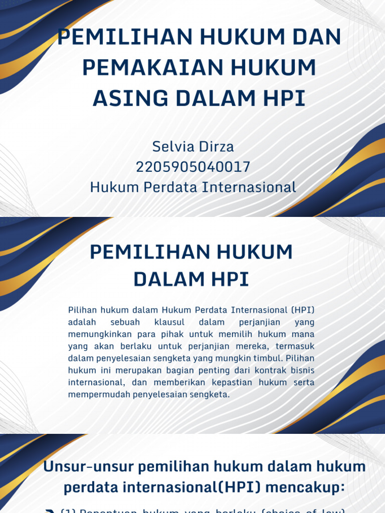 Hukum Perdata Internasional PDF | PDF