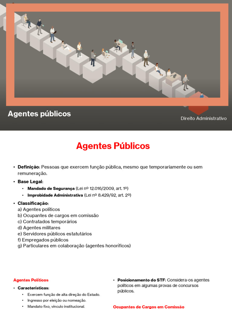 Agentes Públicos: Tipos e Regulações | PDF | Férias trabalhistas | Governo