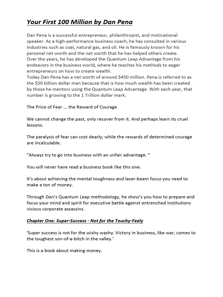 Dan Pena's Wealth-Building Strategies | PDF | Nikola Tesla | Thomas Edison