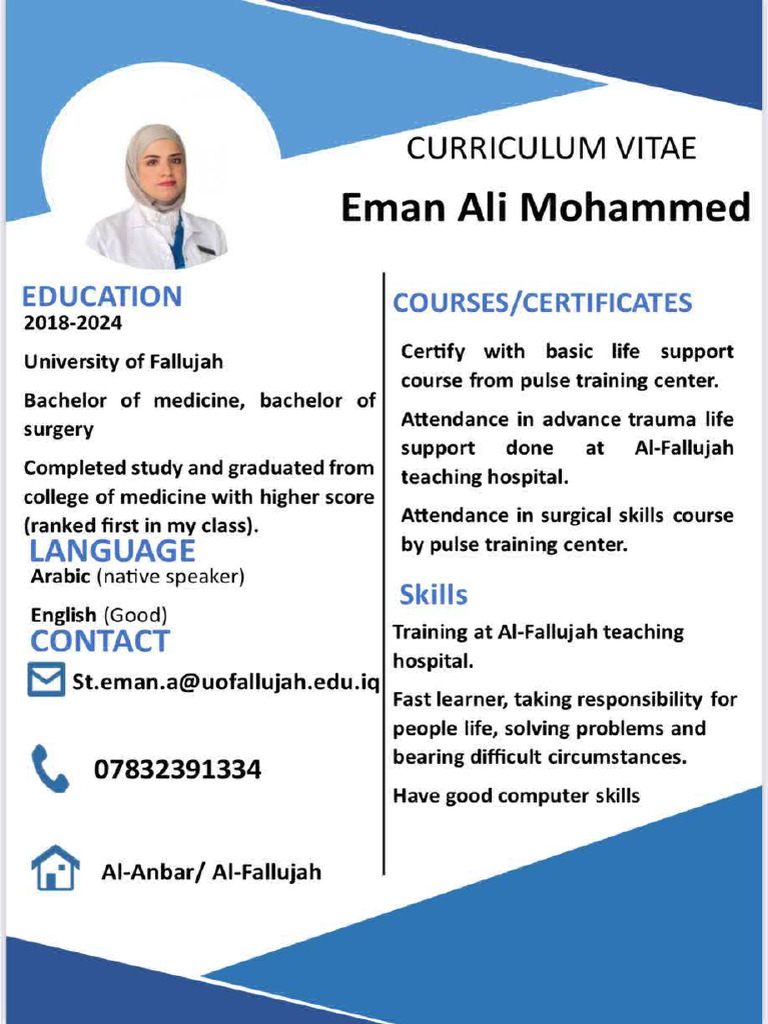 CV Eman Ali | PDF