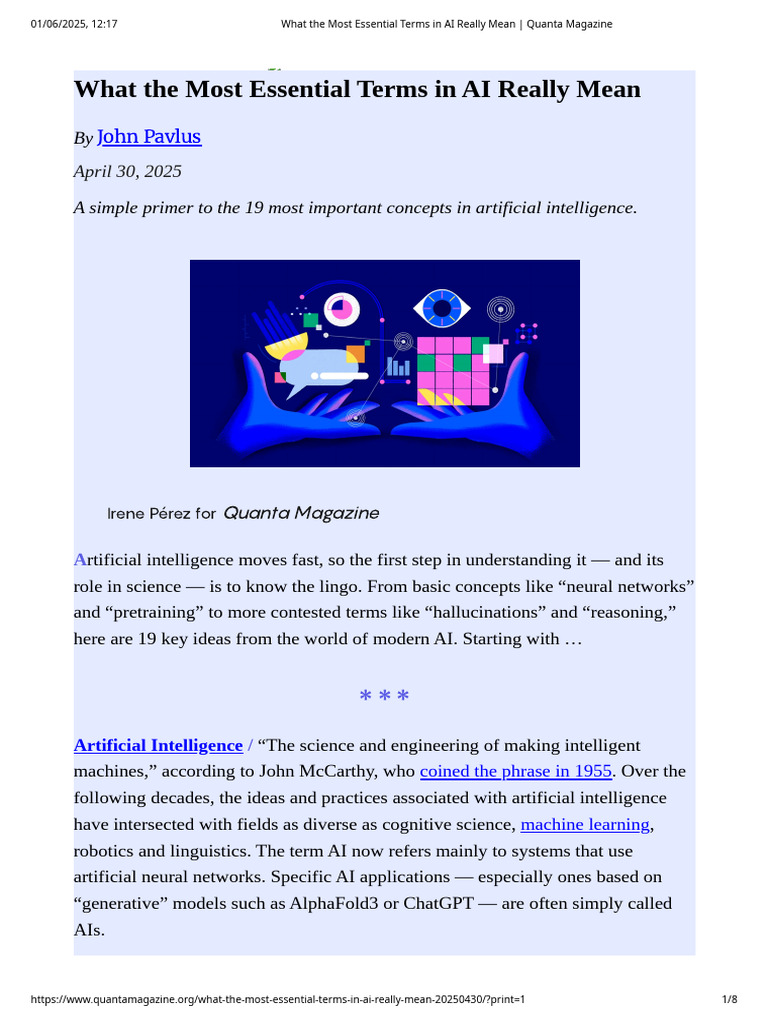 Key AI Terms Explained | PDF | Artificial Intelligence | Intelligence ...