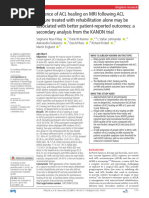 ACL-RSI Score Summary and Calculator | PDF | Knee | Limbs (Anatomy)
