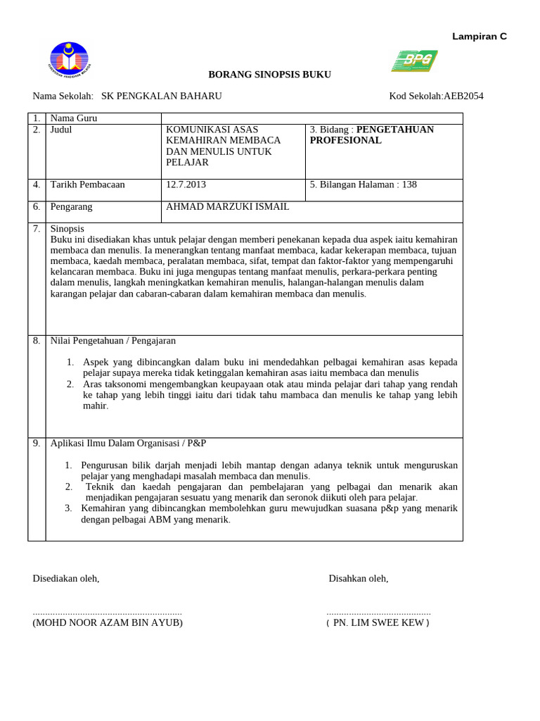 Sinopsis Buku LADAP | PDF