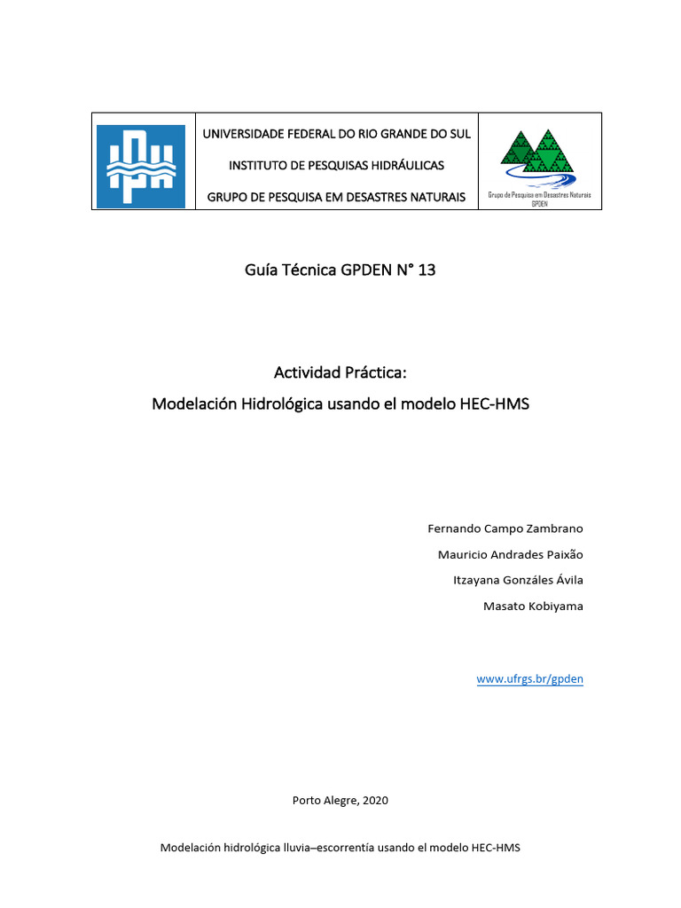 Manual Aplicacion HEC-HMS | PDF | Precipitación | Hidrología