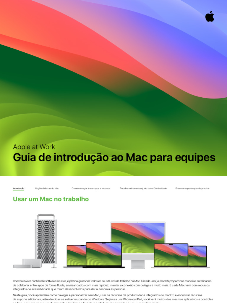 Guia Prático do Mac para Equipes | PDF | Aplicativo para celular | iPhone