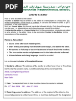 Formal Letter Writing - Grade 8 - Sample Letters | PDF