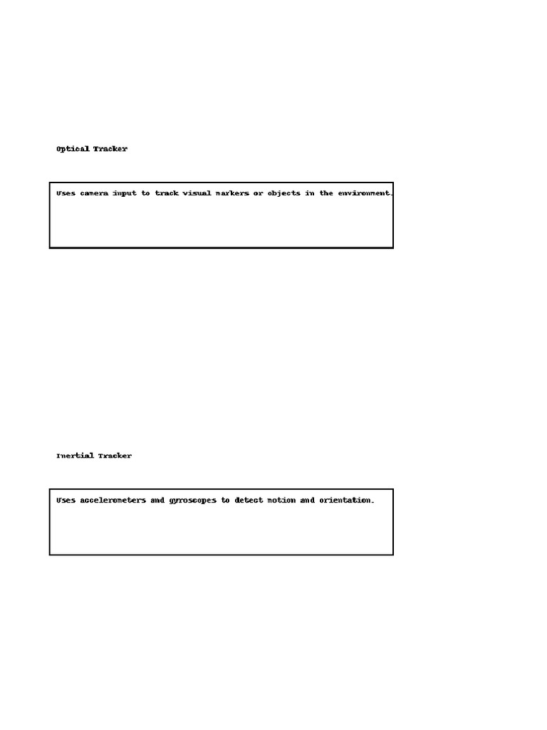 WTK AR Tracker Types Diagrams | PDF