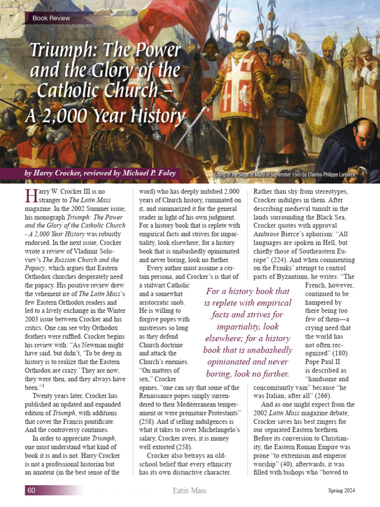 Triumph: The Power and The Glory of The Catholic Church - A 2,000 Year ...