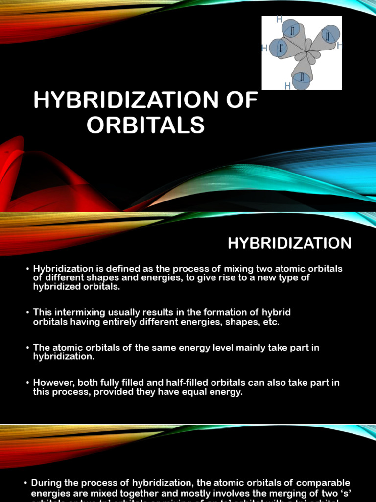 Hybridization and Shapes of Molecules | PDF | Molecular Orbital ...