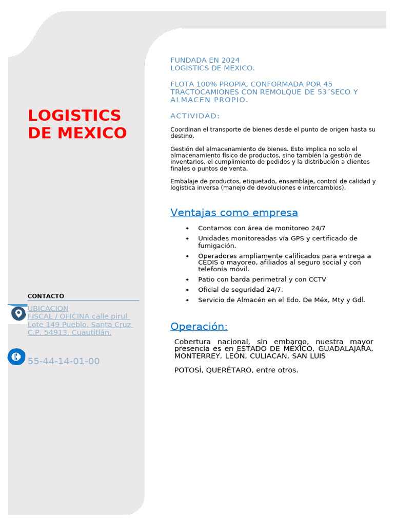 Logistics de Mexico | PDF