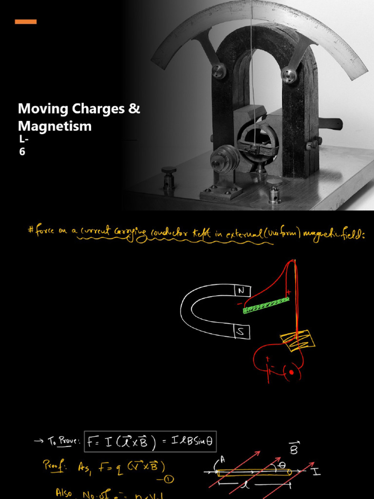 Moving Charges and Magnetism L - 6 | PDF