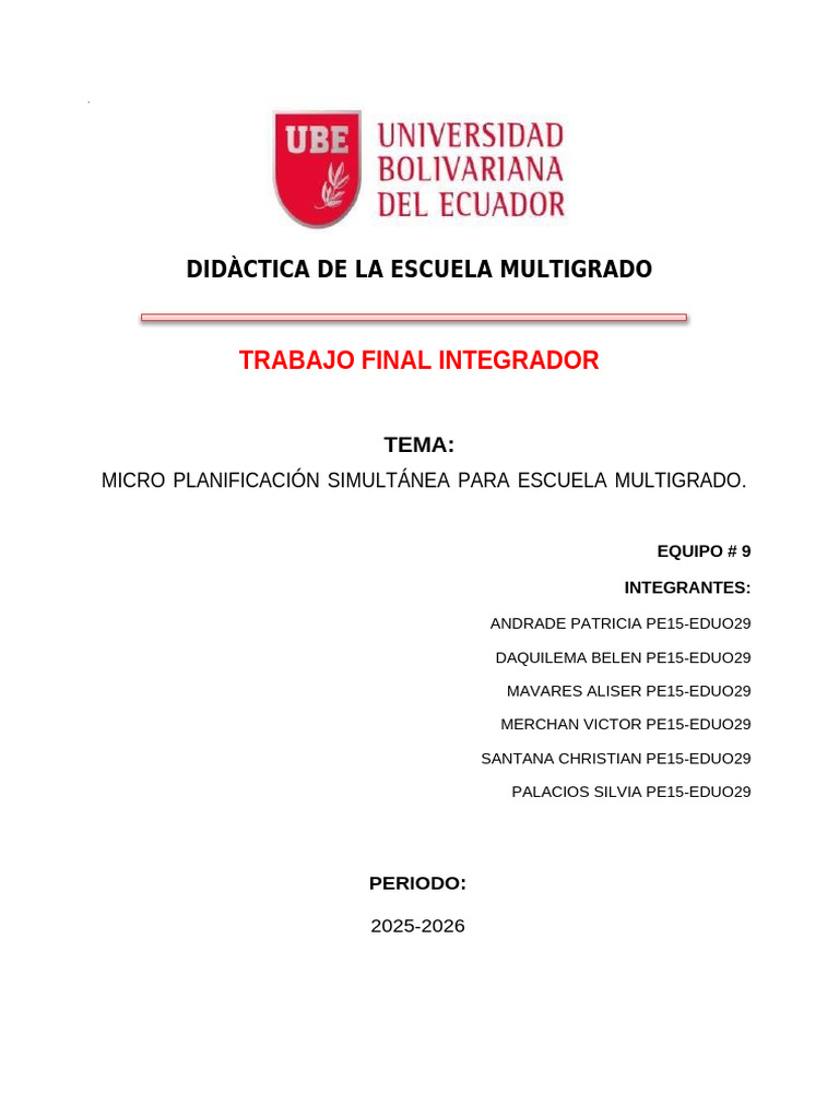 Trabajo Final Integrador Didactica | PDF | Aprendizaje