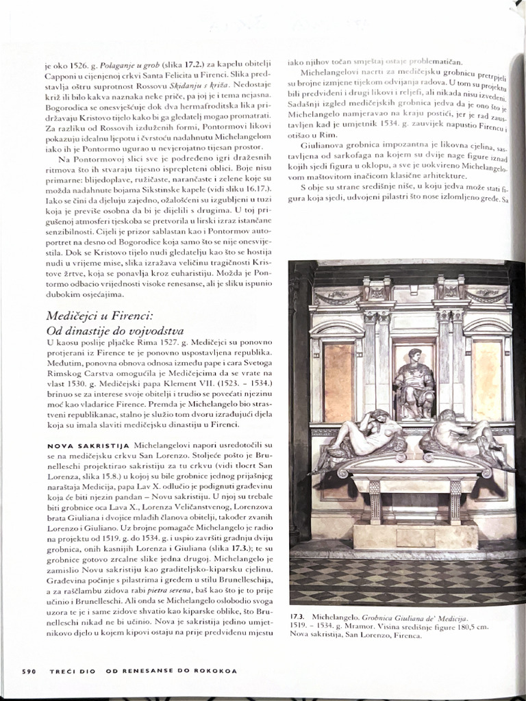 Michelangelo Grobnica Medici | PDF