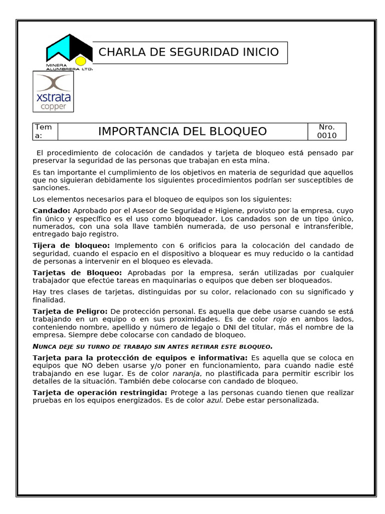 0010 - Bloqueo | PDF