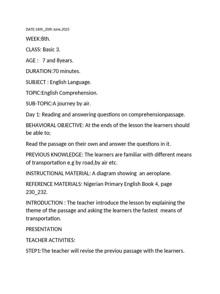 Lessons Plan 3basic 3week 6 | PDF | Learning | Teachers