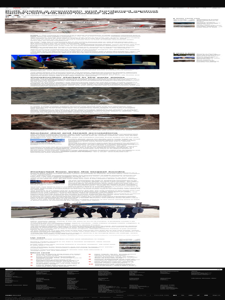 Fordow Nuclear Site - What We Know About Iran's Facility Hardened ...