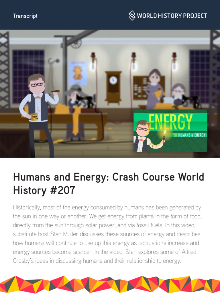 Human Energy Use Through History | PDF | Nuclear Power | Coal