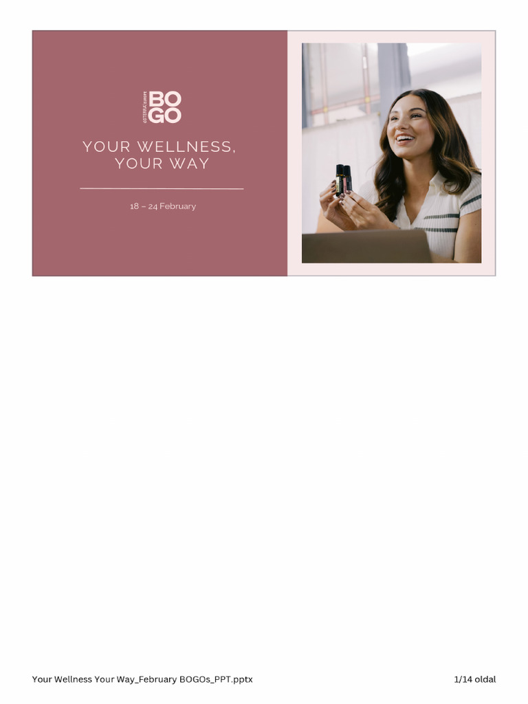 Your Wellness Your Way - February BOGOs - PPT | PDF
