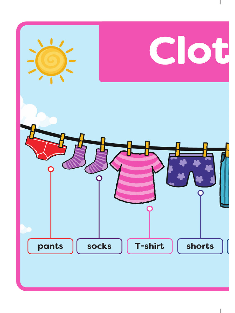 Let's Name Our Clothes Display Poster 2xa3 | PDF