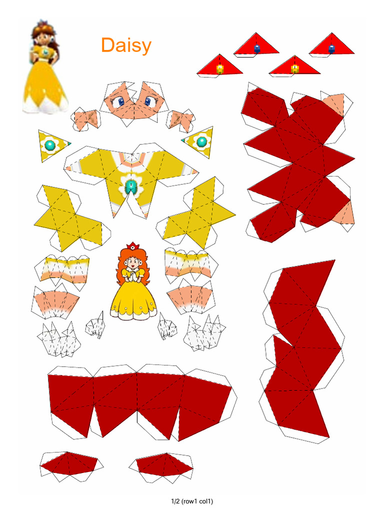 Princess Daisy With Lines | PDF