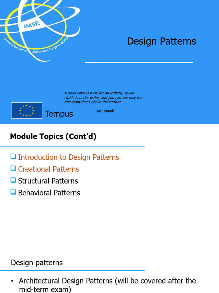 Design Patterns v3 Amal Introduction Creational Patterns | PDF | Class (Computer Programming ...