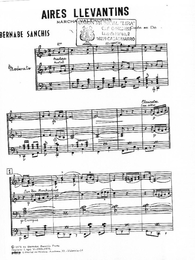 Aires Llevantins - Bernabé Sanchis | PDF