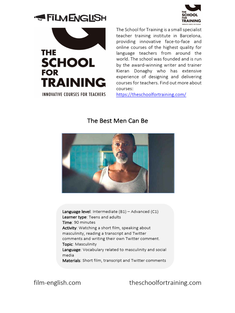 Toxic Masculinity Lesson Plan | PDF | Hashtag | Masculinity