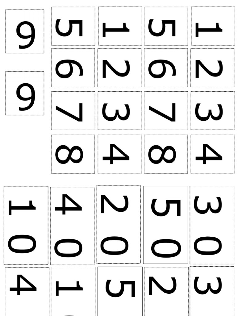 Tarjetas de Valor Posicional | PDF