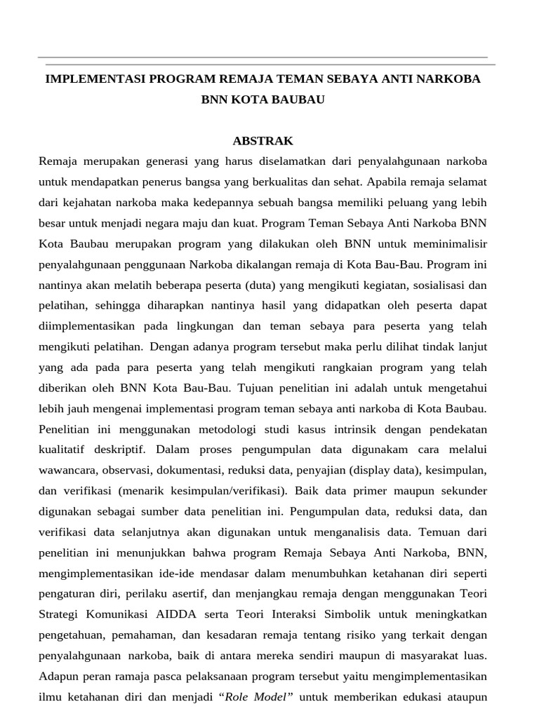 Implementasi Program RTS | PDF