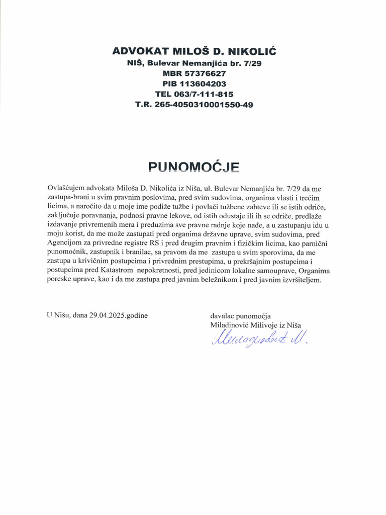 Punomocje | PDF