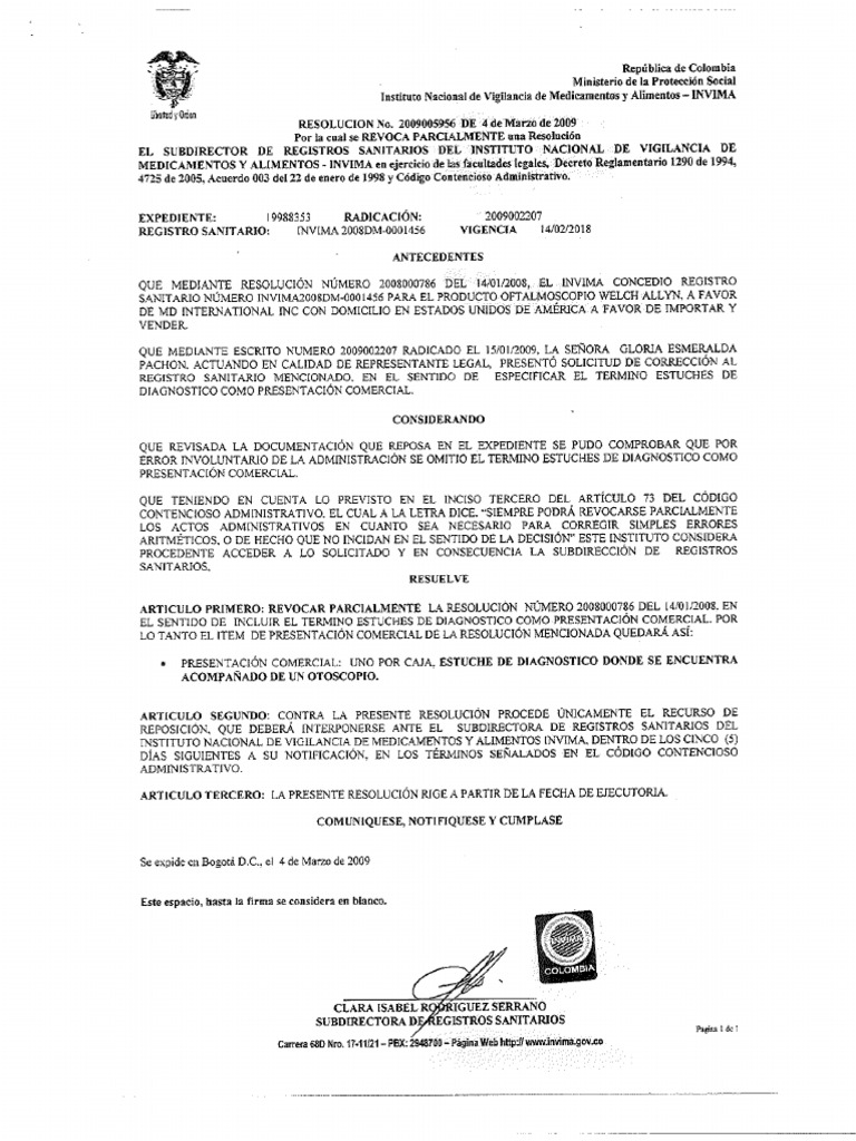 Invima Oft Wa3 | PDF