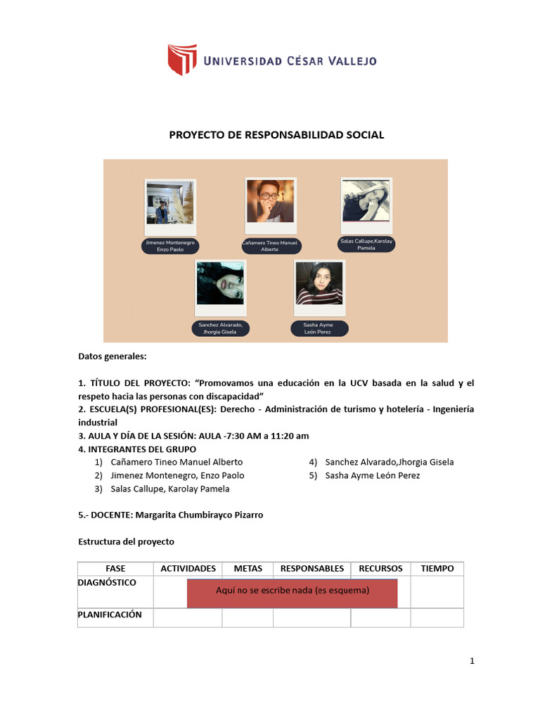 Esquema Proyecto Promoción+de+Ddhh | PDF | Invalidez | Metodología de encuesta