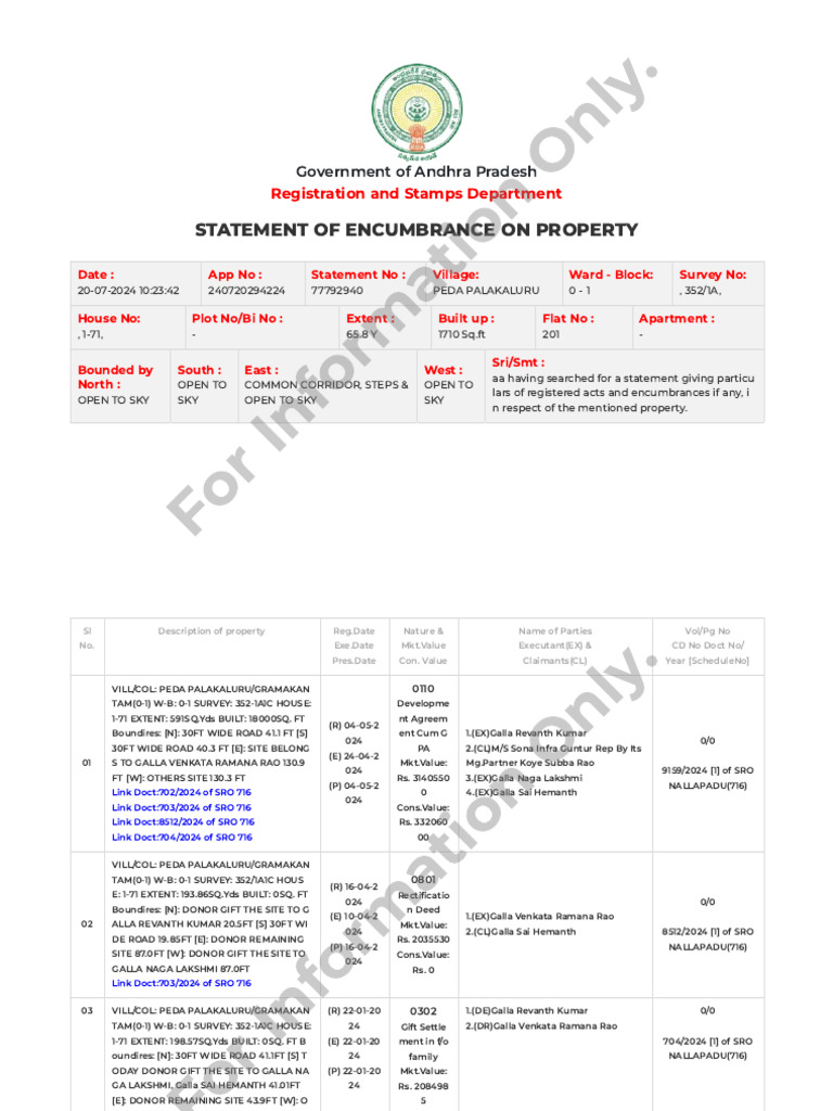 E Encumbrance Service11111111111 | PDF