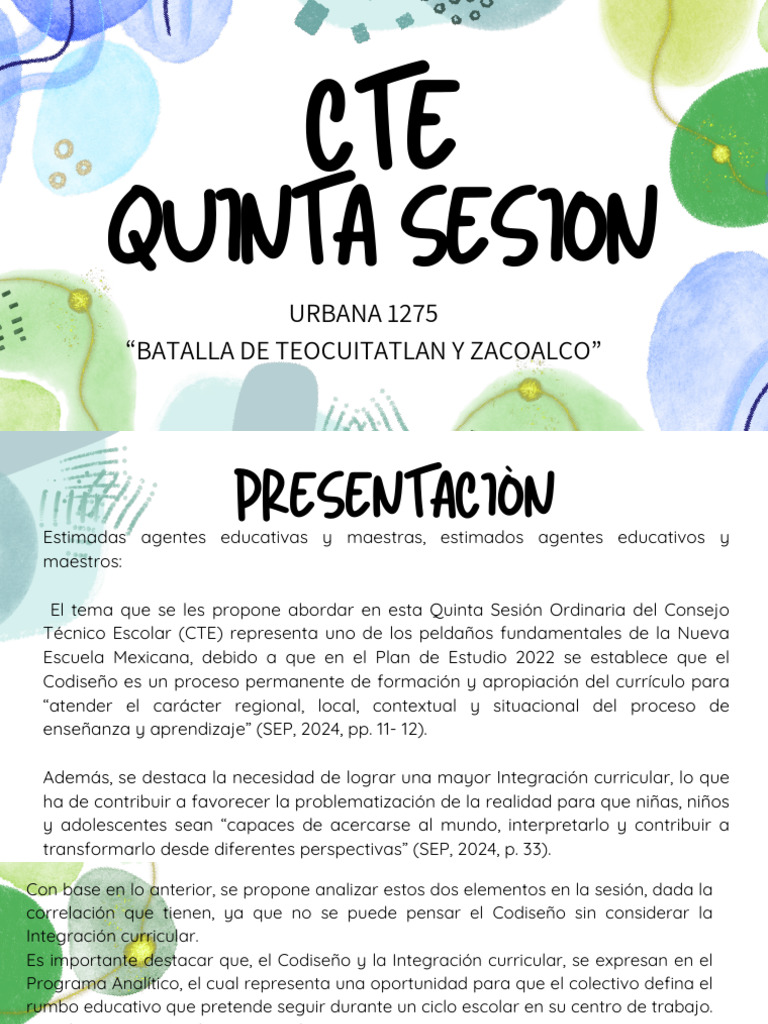 Presentacion Cte Batalla | PDF | Plan de estudios | Aprendizaje