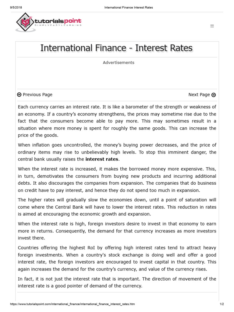 Understanding Interest Rates in Finance | PDF | Interest Rates | Interest