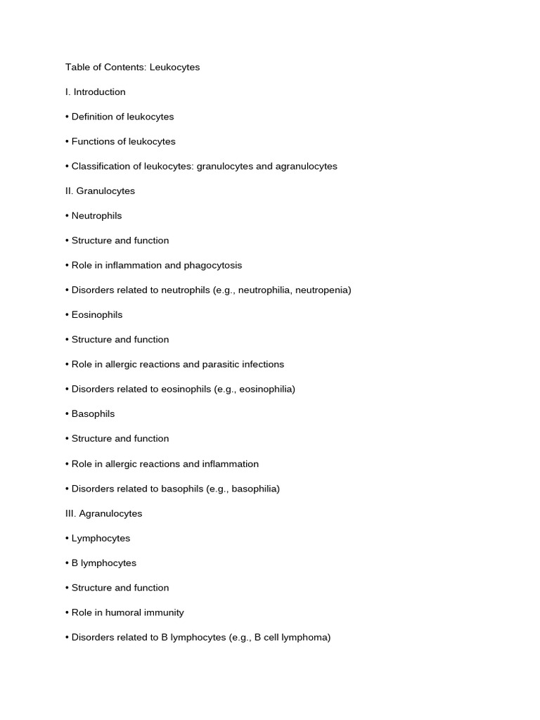 Leukocytes - White Blood Cells - Immune System - Immunology ...