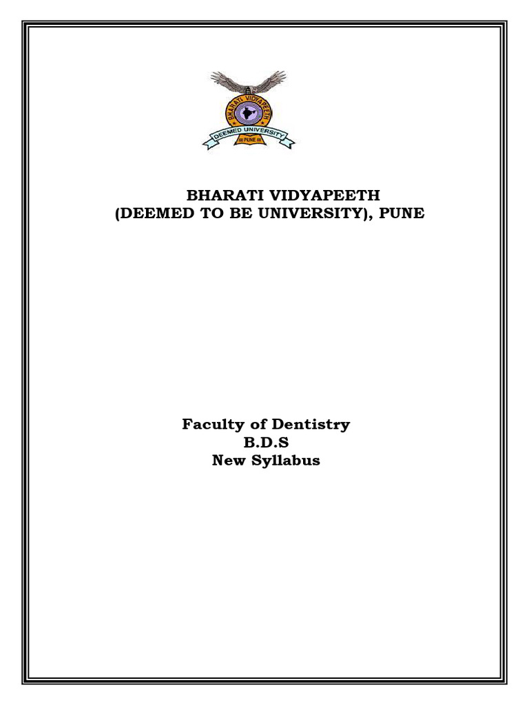 Syllabus | PDF | Dentistry | Periodontology