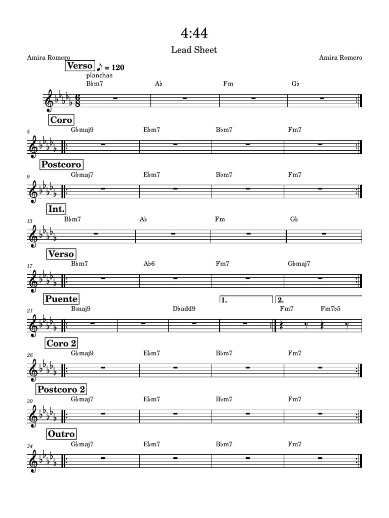 4.44 Lead Sheet | PDF