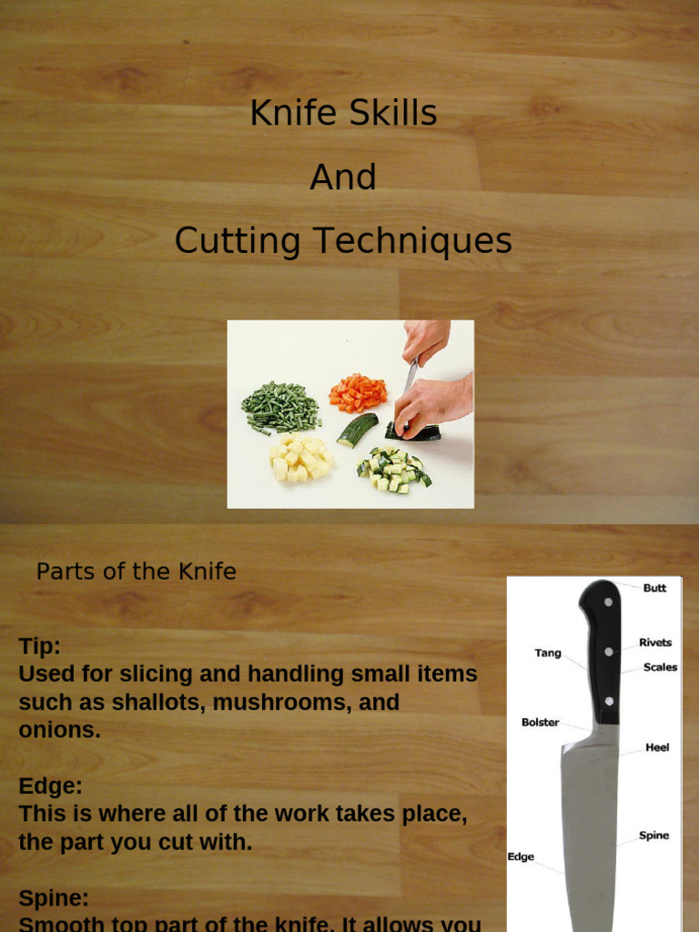 Essential Knife Skills and Techniques | PDF | Knife | Blade
