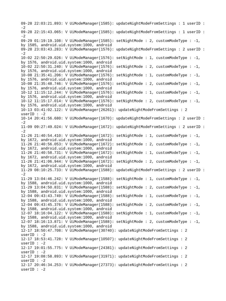 Dark Mode Log1 | PDF