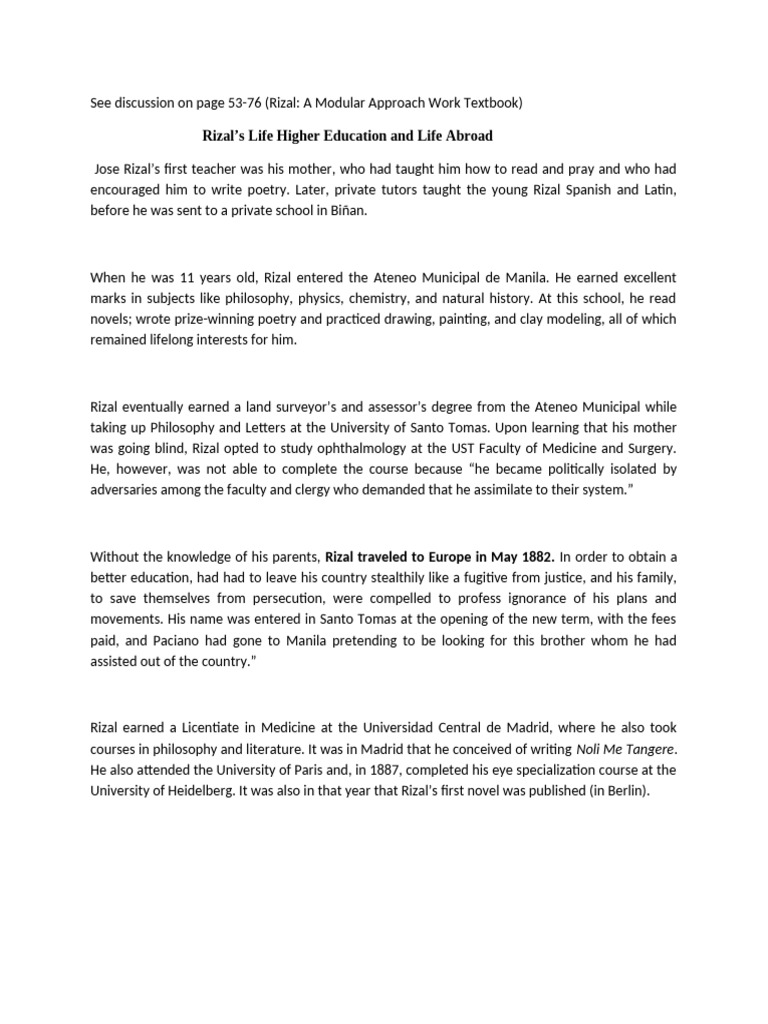 Whole Midterm Topics of Rizal | PDF