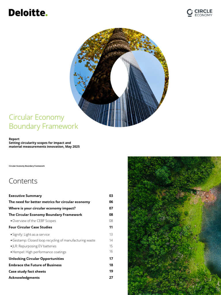 Circular Economy Framework Deloitte | PDF | Electric Vehicle | Recycling