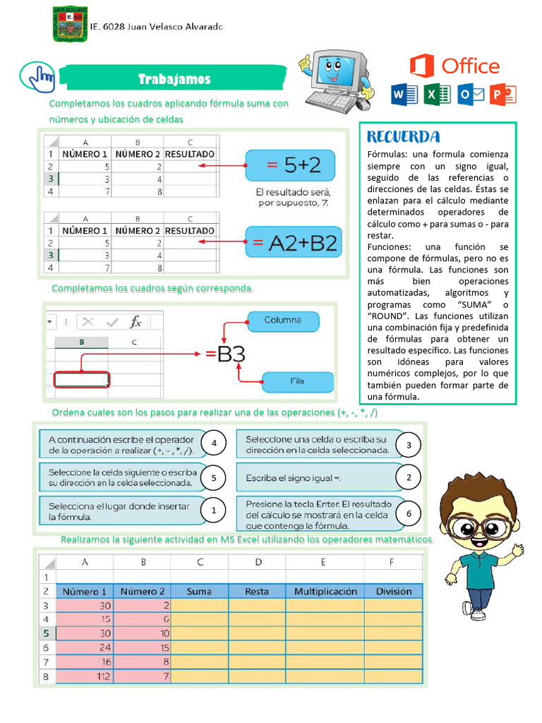 Resuelto Ficha de Actividad Ept 3°-Semana 2 | PDF | Microsoft Excel | Matemáticas